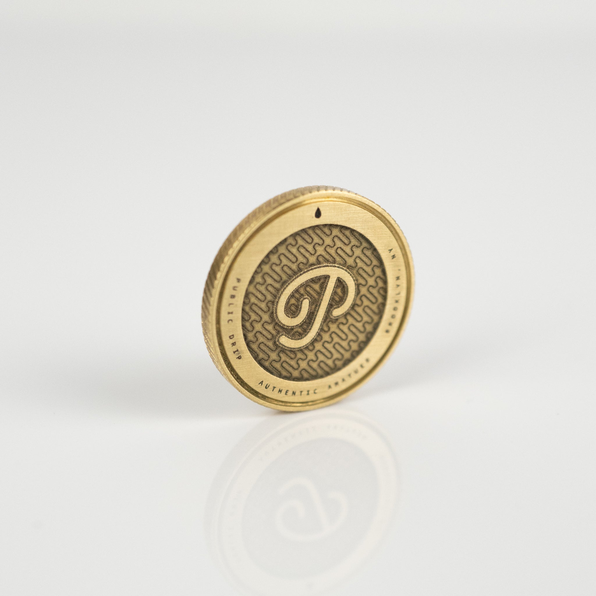 Authentic Amateur Brass Marker – Public Drip